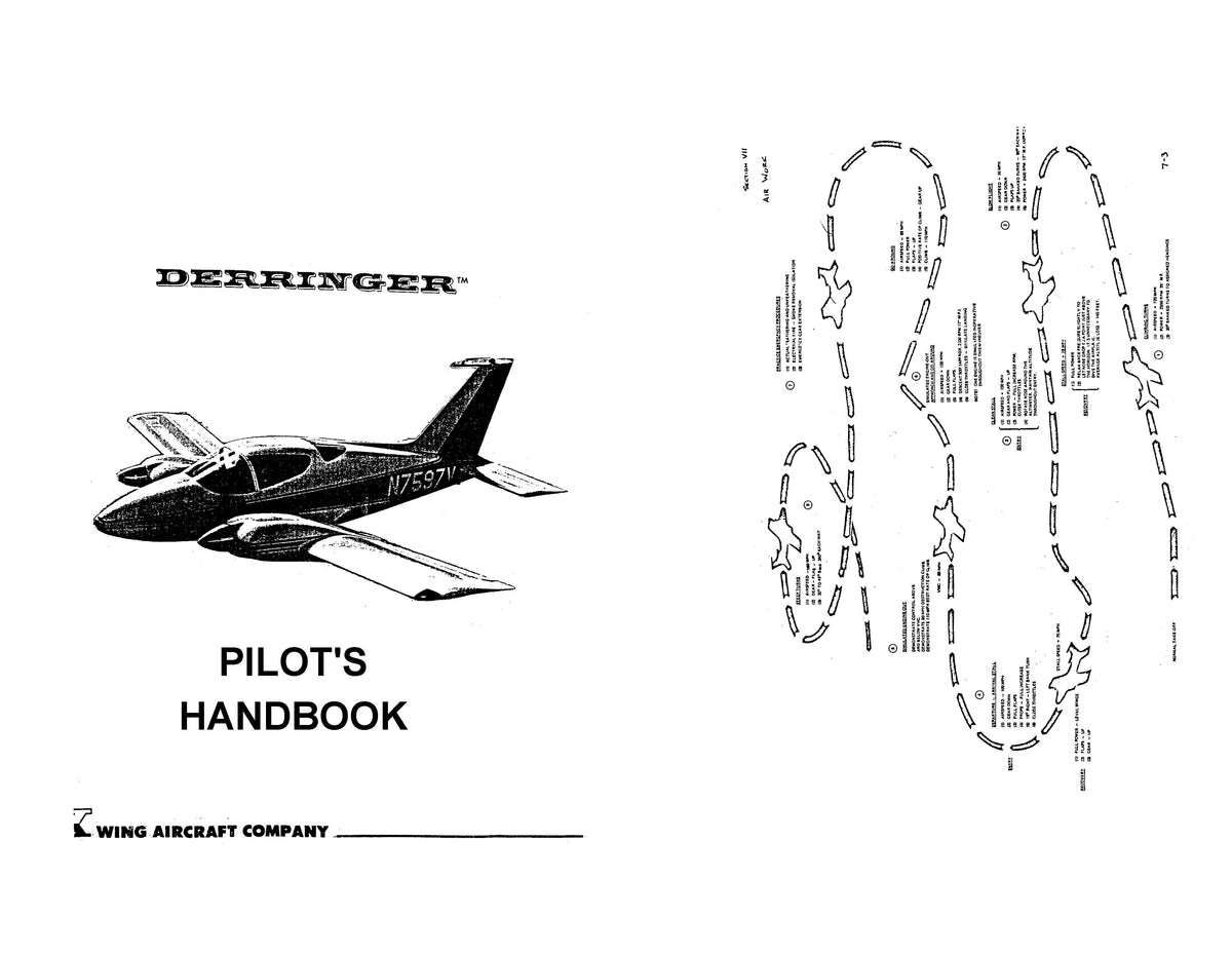 Wing Derringer 1968 Pilot's Handbook (WGDERRINGER-POH-C) — Essco Aircraft