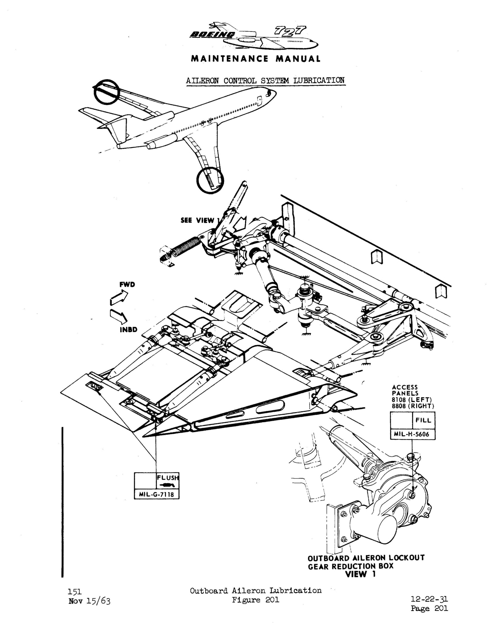 Boeing 727 Boeing Maintenance Manual (BO727-M-C) — Essco Aircraft
