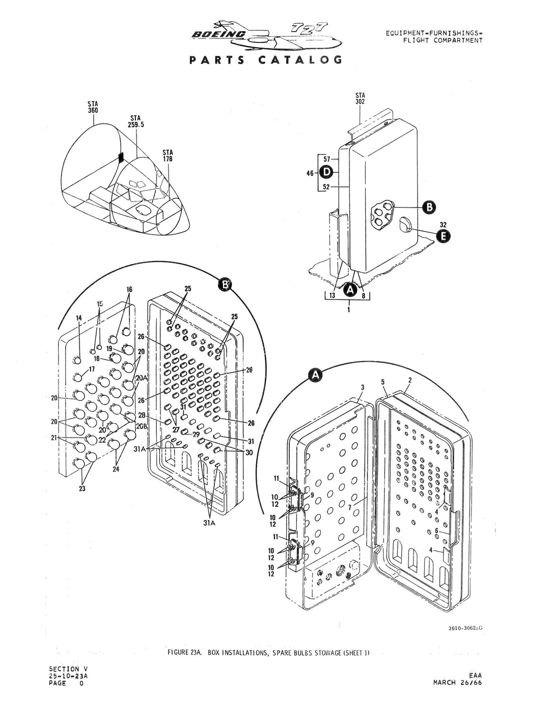 Boeing 727 Boeing Parts Catalog (BO727-P-C) — Essco Aircraft