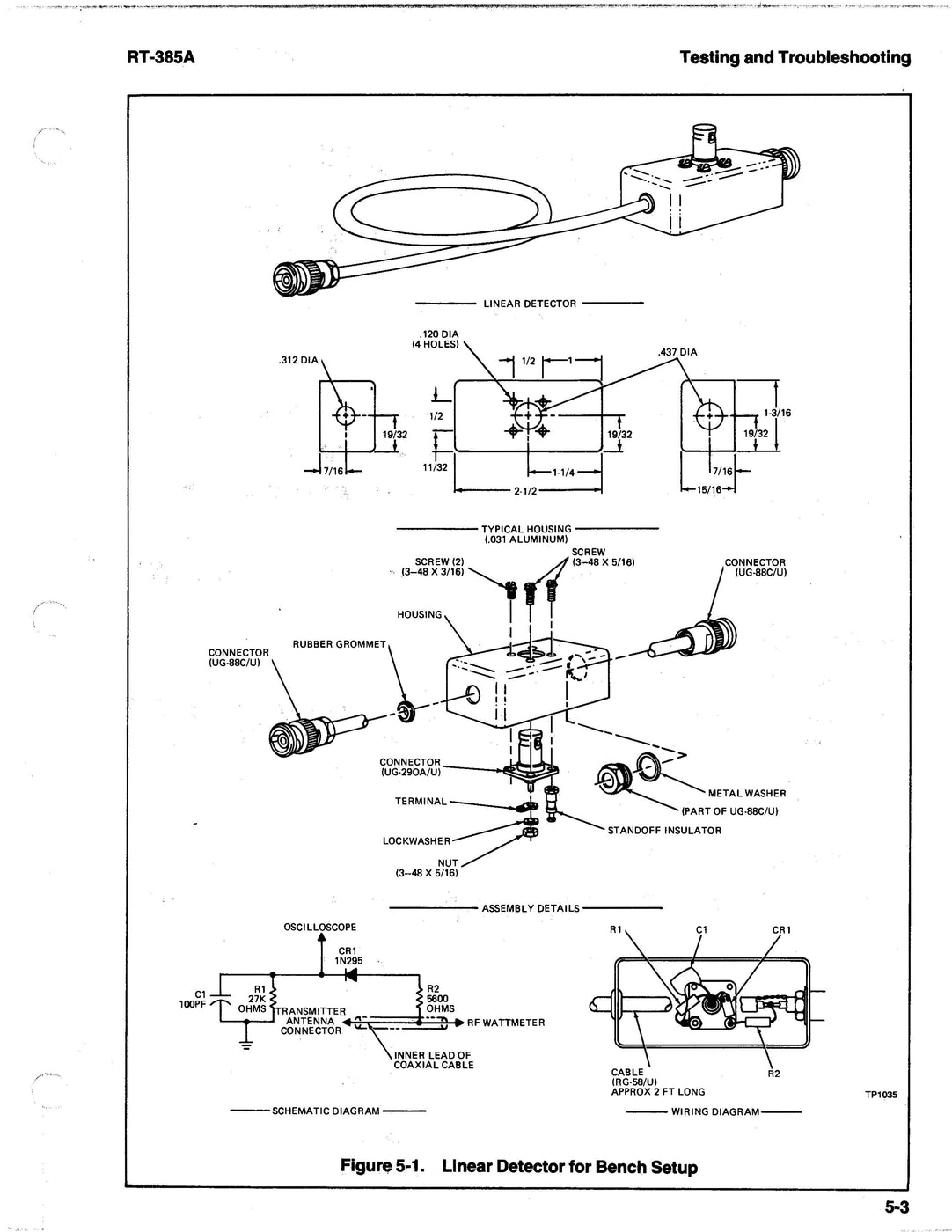 Cessna 300 Nav-ComM RT-385A Maintenance & Parts Manual (CERT385A-82-MP ...