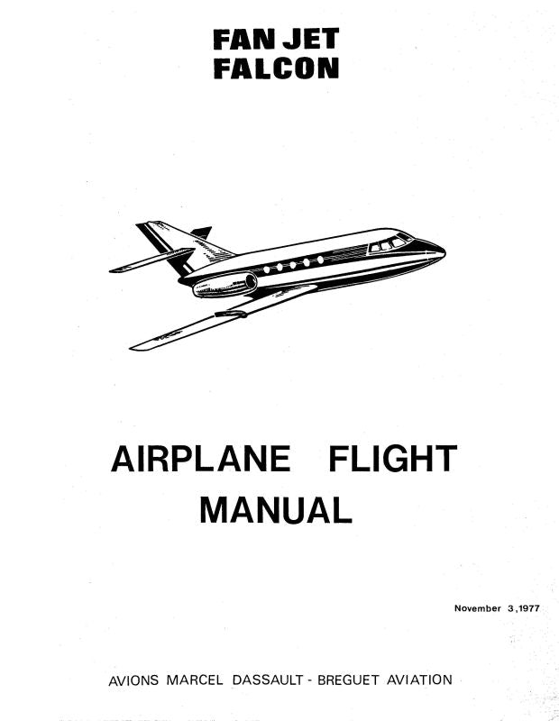 Falcon Fan Jet Falcon 20-20D Flight Manual — Essco Aircraft