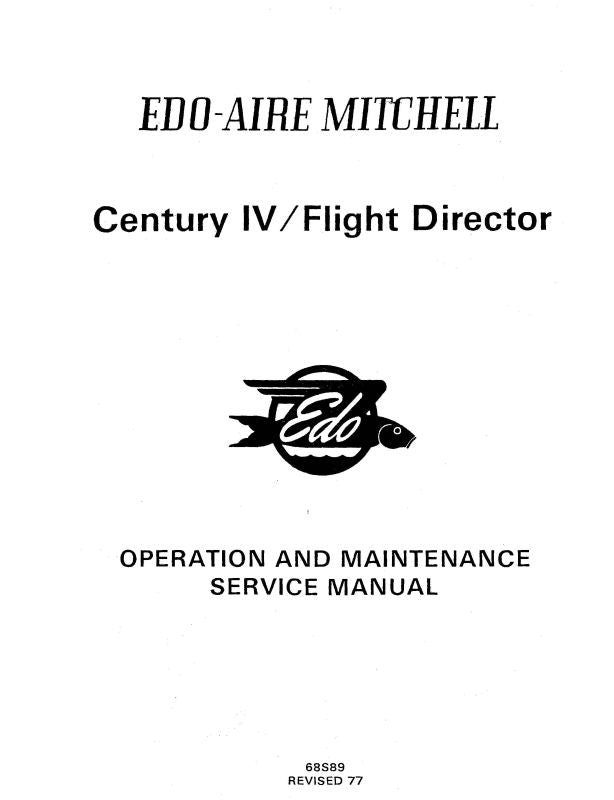 Edo-Aire Century IV-Flight Director Maintenance, Operation, Service (6 ...