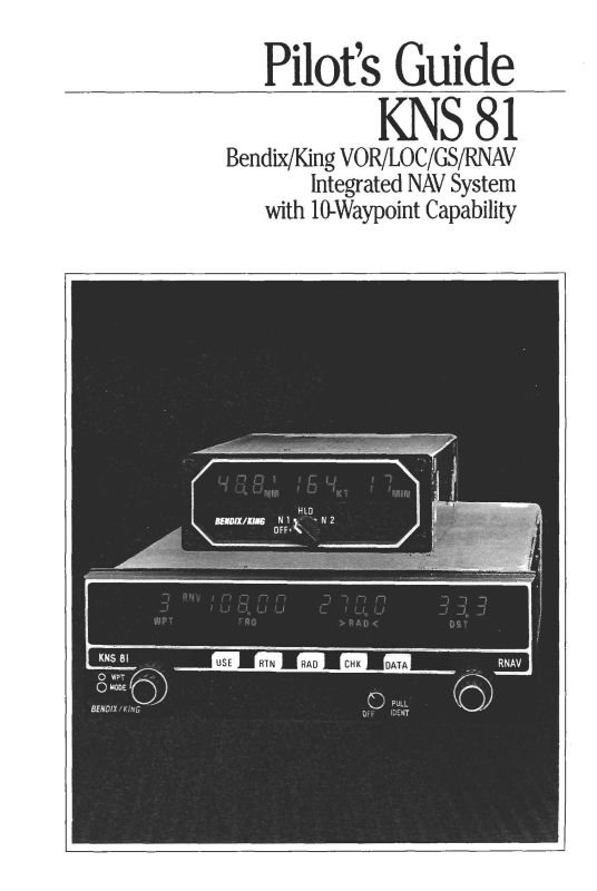 King KNS81 VOR-LOC-GS-RNAV Pilot's Guide (KIKNS81-PG) — Essco Aircraft
