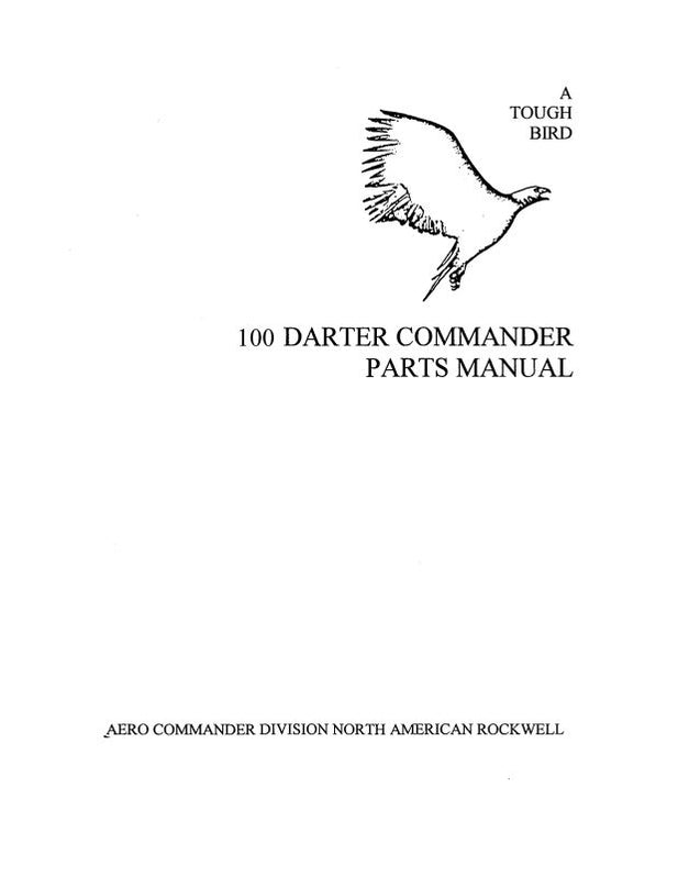 Aero Commander 100 Darter Commander Illustrated Parts Catalog (AC100-P ...