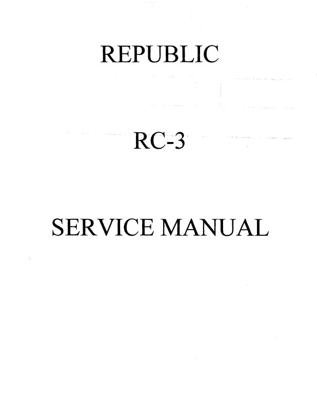 Republic Aviation RC-3 Seabee Maintenance Manual (RPRC3-M-C) — Essco ...