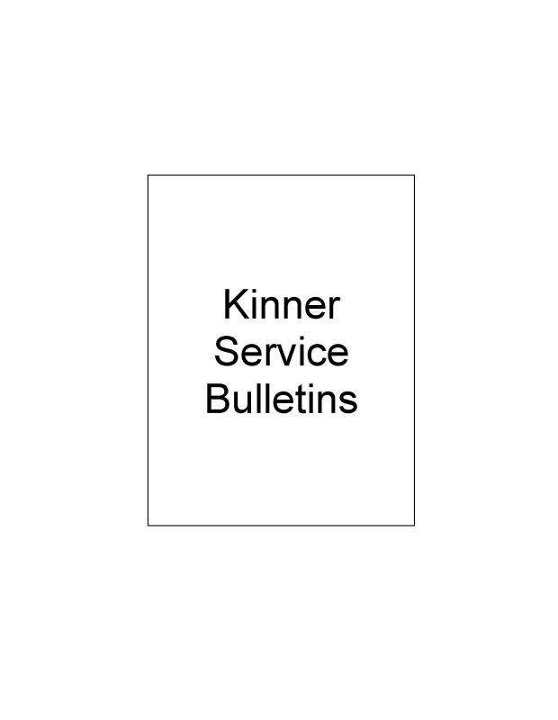 Kinner Service Bulletins KinnerEngine Service Letters & Bulletins ...