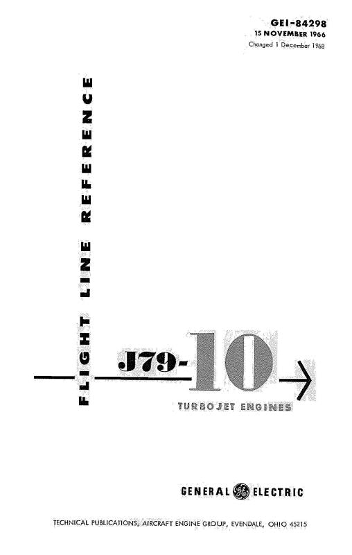 Pratt & Whitney Aircraft J79-10 Flight Line Reference Flight Line Refe ...