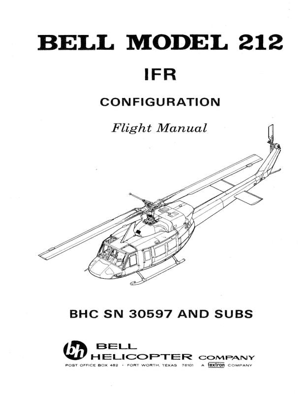 Bell Helicopter Model 212 IFR Configuration Flight Manual — Essco Aircraft