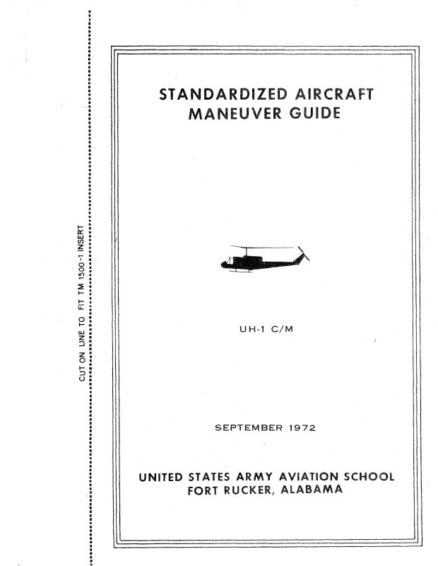 Bell Helicopter UH-1 C-M 1972 Standardized Aircraft Maneuver Guide ...