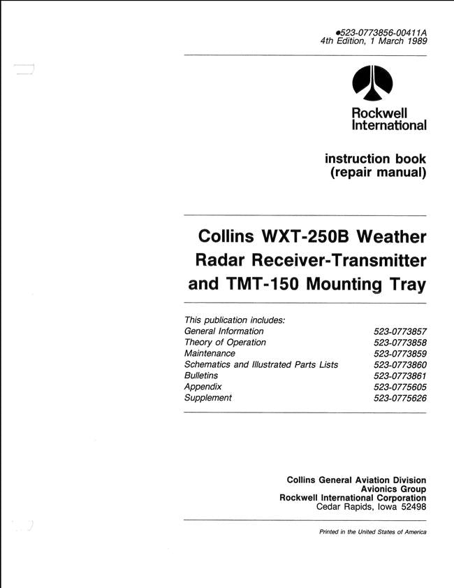 Collins WXT-250B Weather Radar Receiver-Transmitter & TMT-150 Mounting ...