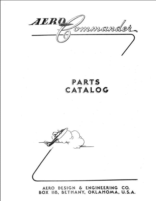 Aero Commander Models 520 & 560 Parts Catalog — Essco Aircraft